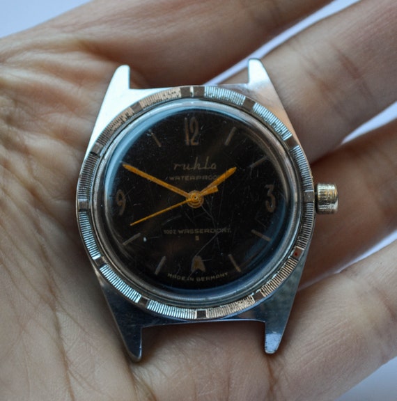 1960's RUHLA DIVER Waterproof Vintage Working Wristwa… - Gem