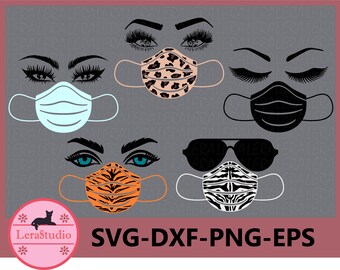 Face mask clipart | Etsy