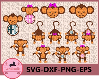 Monkey svg | Etsy