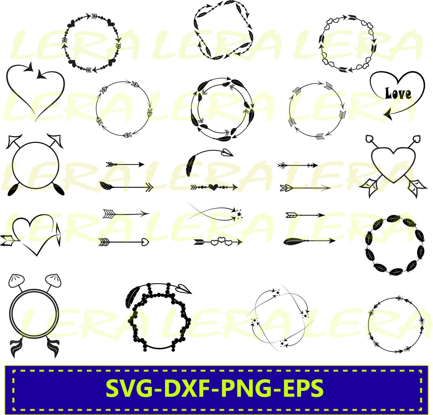 60 % OFF Arrow/ Arrow Circle Frame SVG File /Valentine Arrow | Etsy