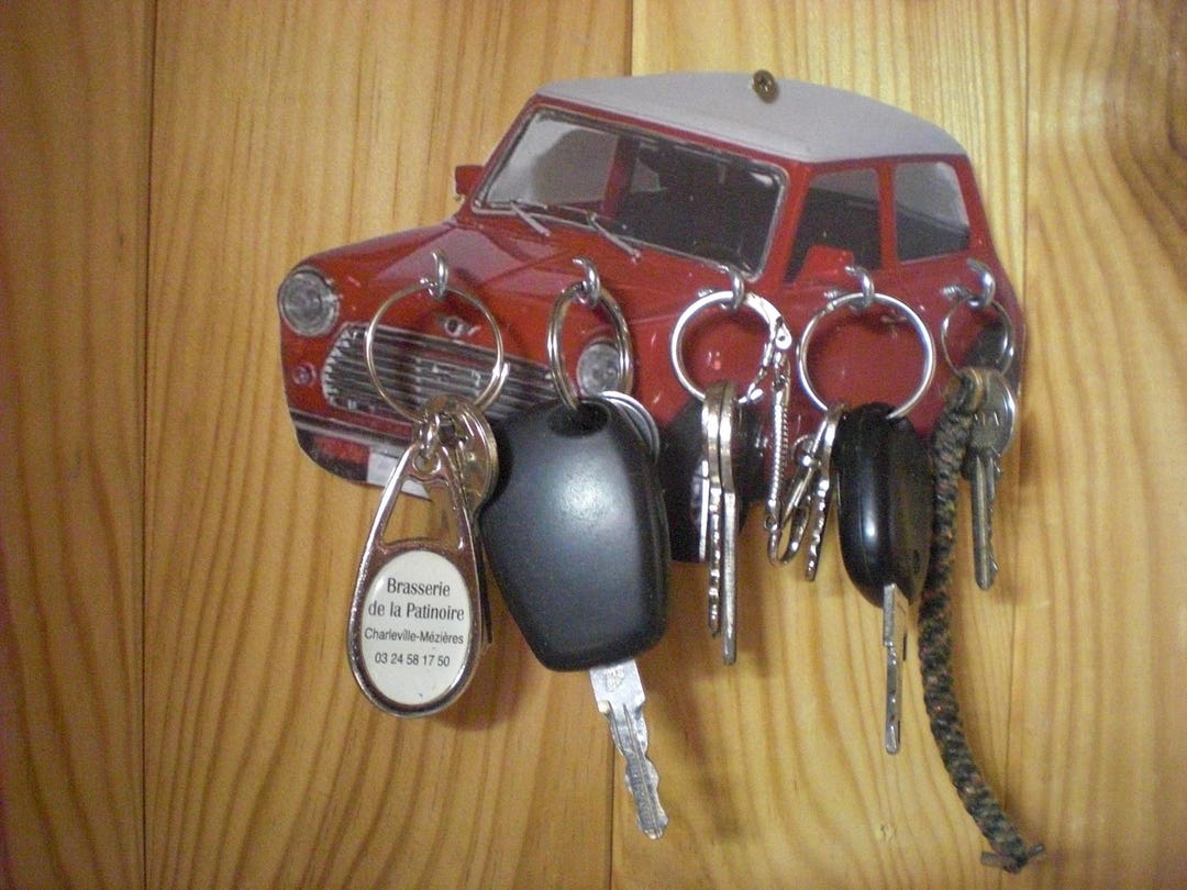 Mini Wall Key Hook Key Mini Cooper Cooper Portrait Personalized Gift ...