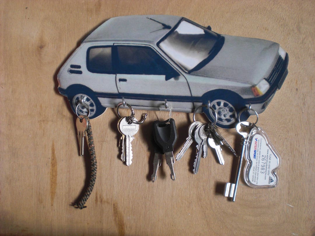 Key Wall Peugeot 205 Gti, Vintage, Custom Wall Key Hook - Etsy
