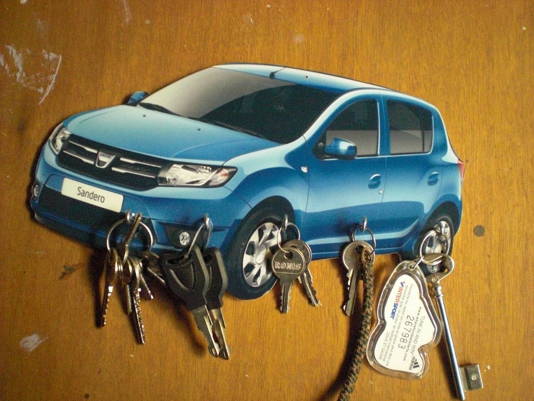 Key Wall DACIA SANDERO, Personalized, Vintage Key Hangs Portrait Custom ...