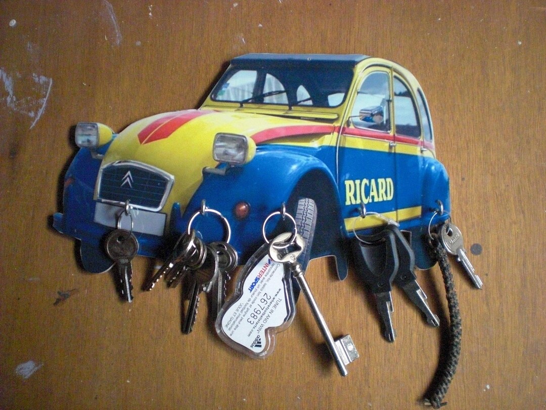 Key Wall Citroen 2cv RICARD Hanging Keys Wall Vintage - Etsy
