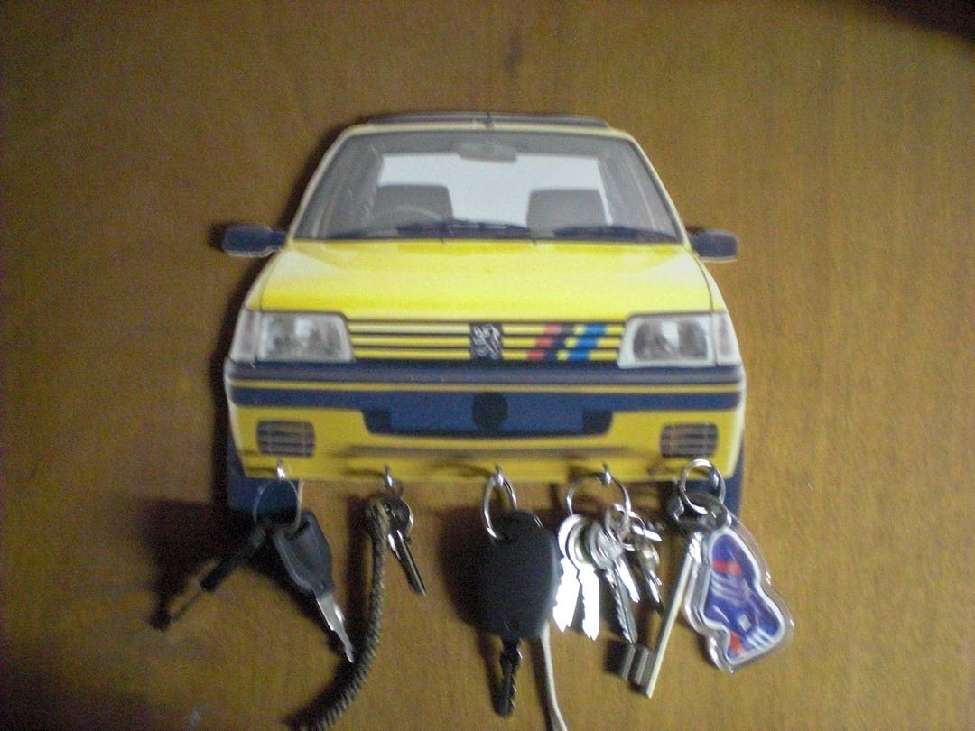 Key Wall PEUGEOT 205 GTI, Personalized, Vintage Key Hanging Gift ...