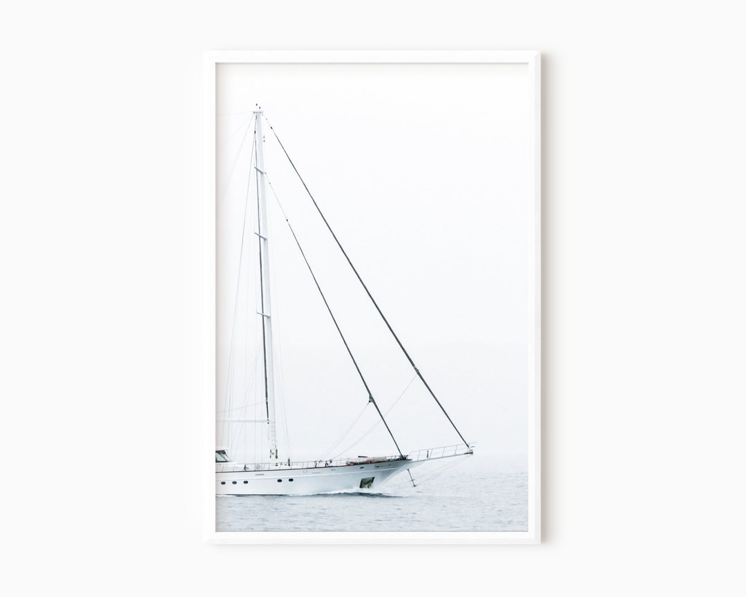 Sailboat Photography | Printable Sailing Print | Digital Wall Art ...