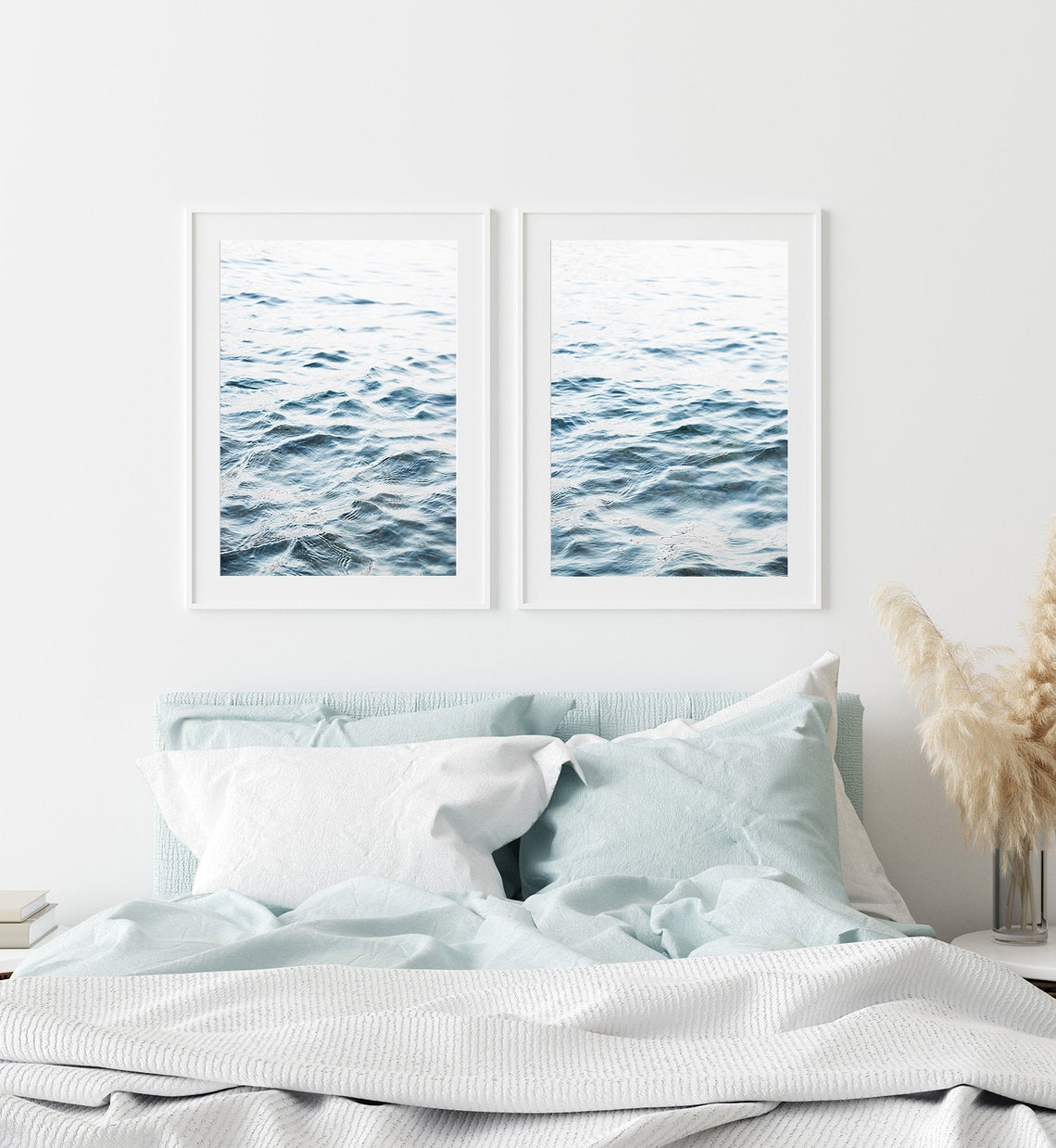Ocean Print Set of 2 Printable Blue Water Print DOWNLOAD - Etsy