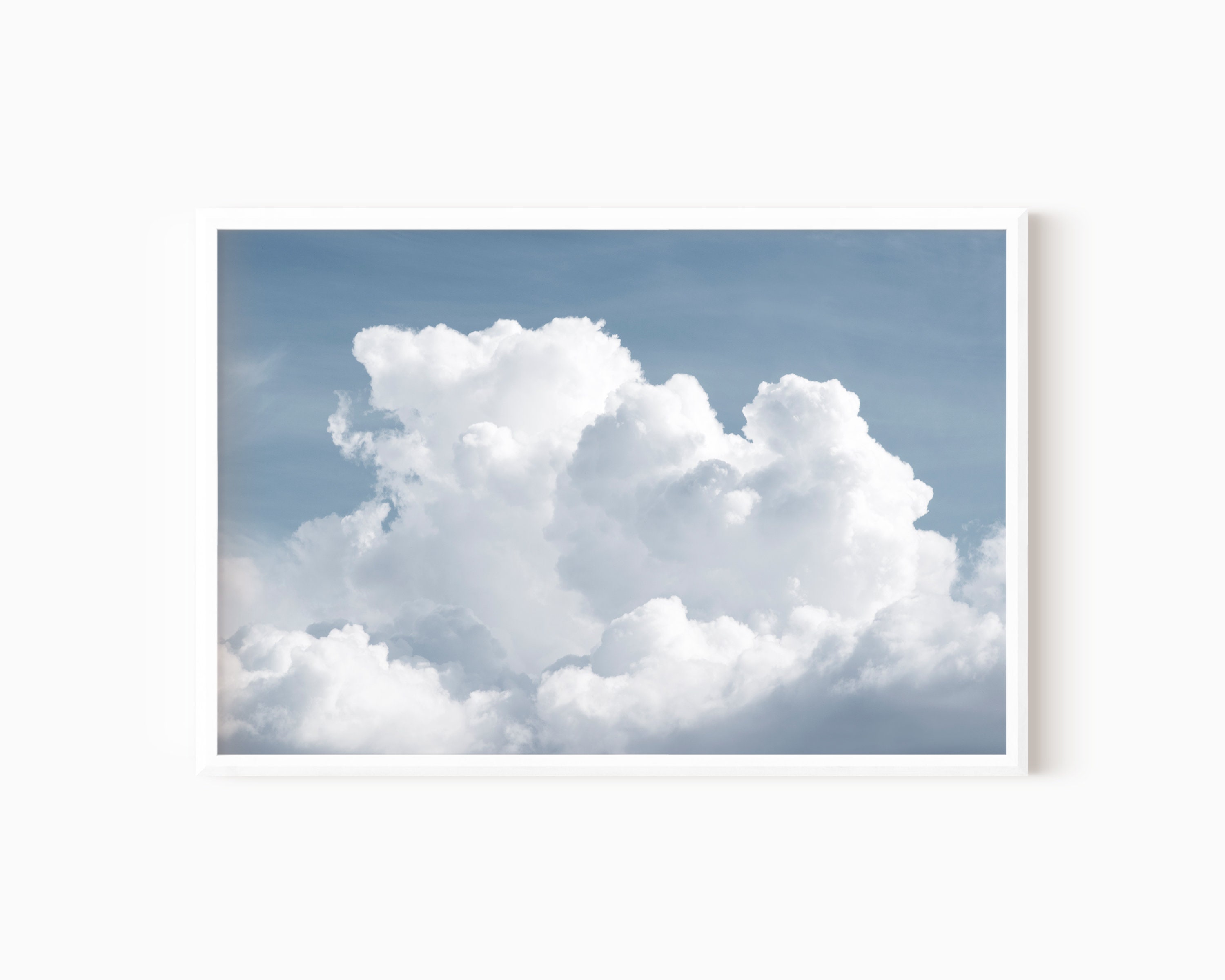 Cloud Art Print Light Blue Sky Photography Cloud Print - Etsy