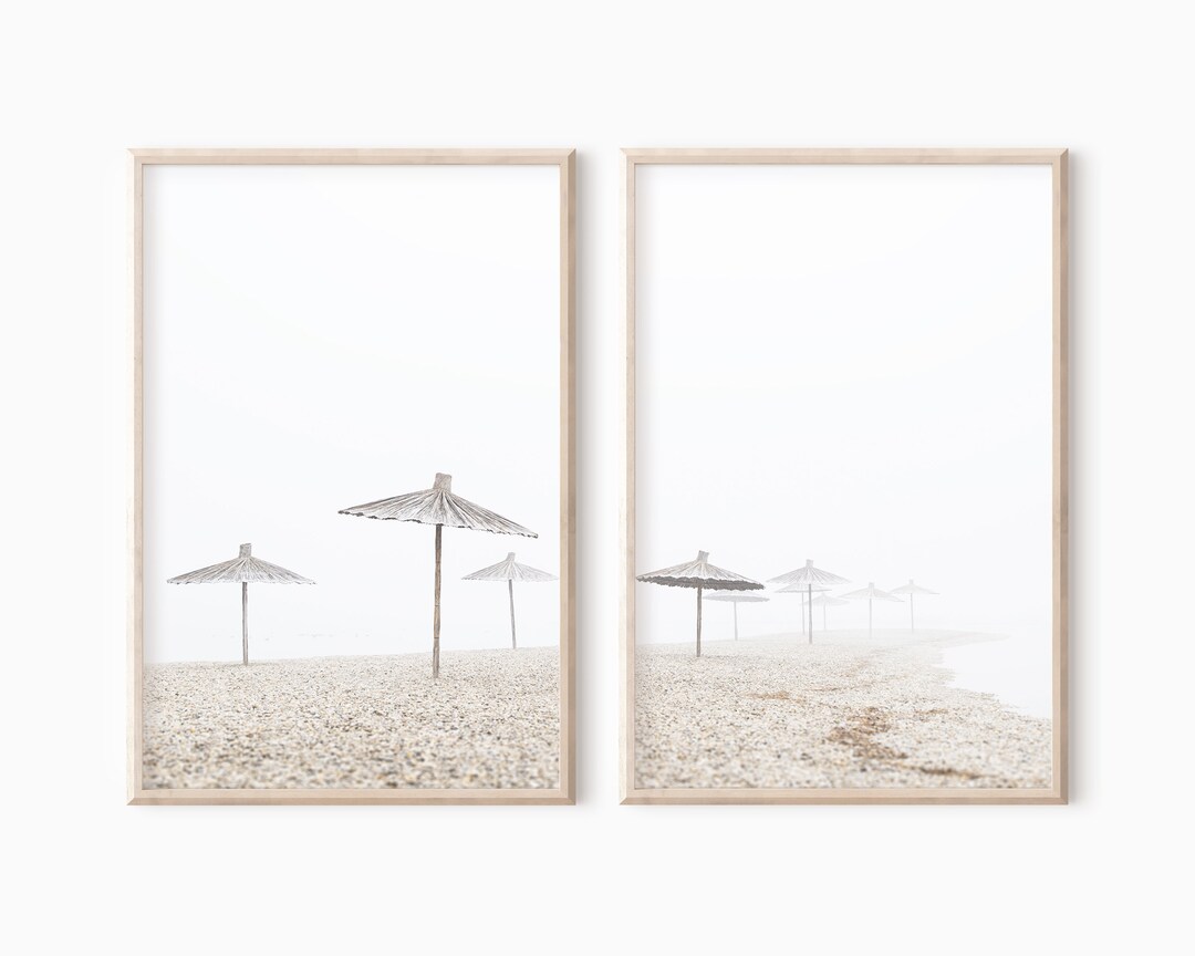 Neutral Beach Print | Set of 2 Prints | Coastal Photography | Instant ...
