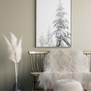 Snowy Winter Print DOWNLOAD Printable Winter Tree Poster Snowy Trees ...