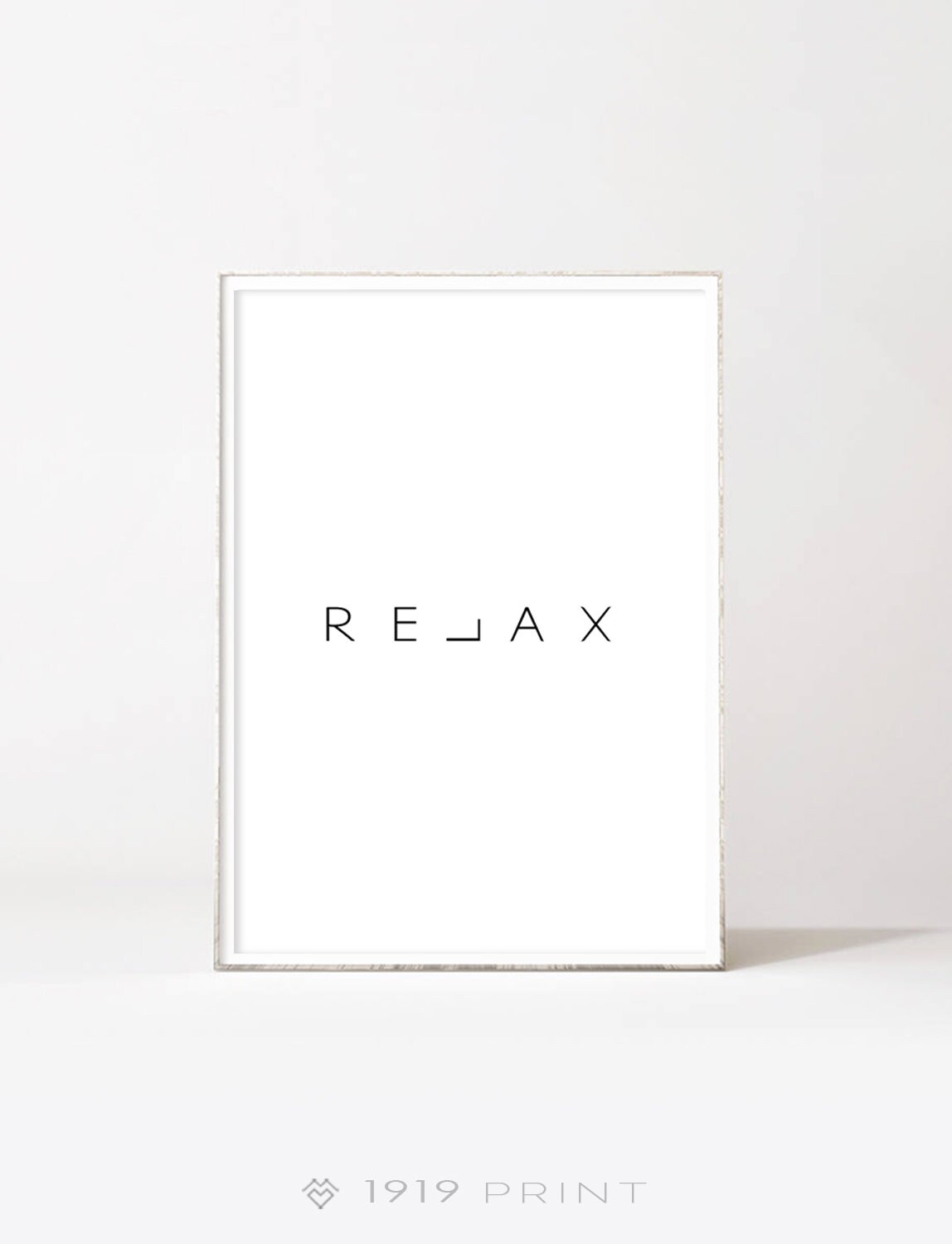 Relax Print Modern Minimalist Relax Poster Office Wall Art | Etsy