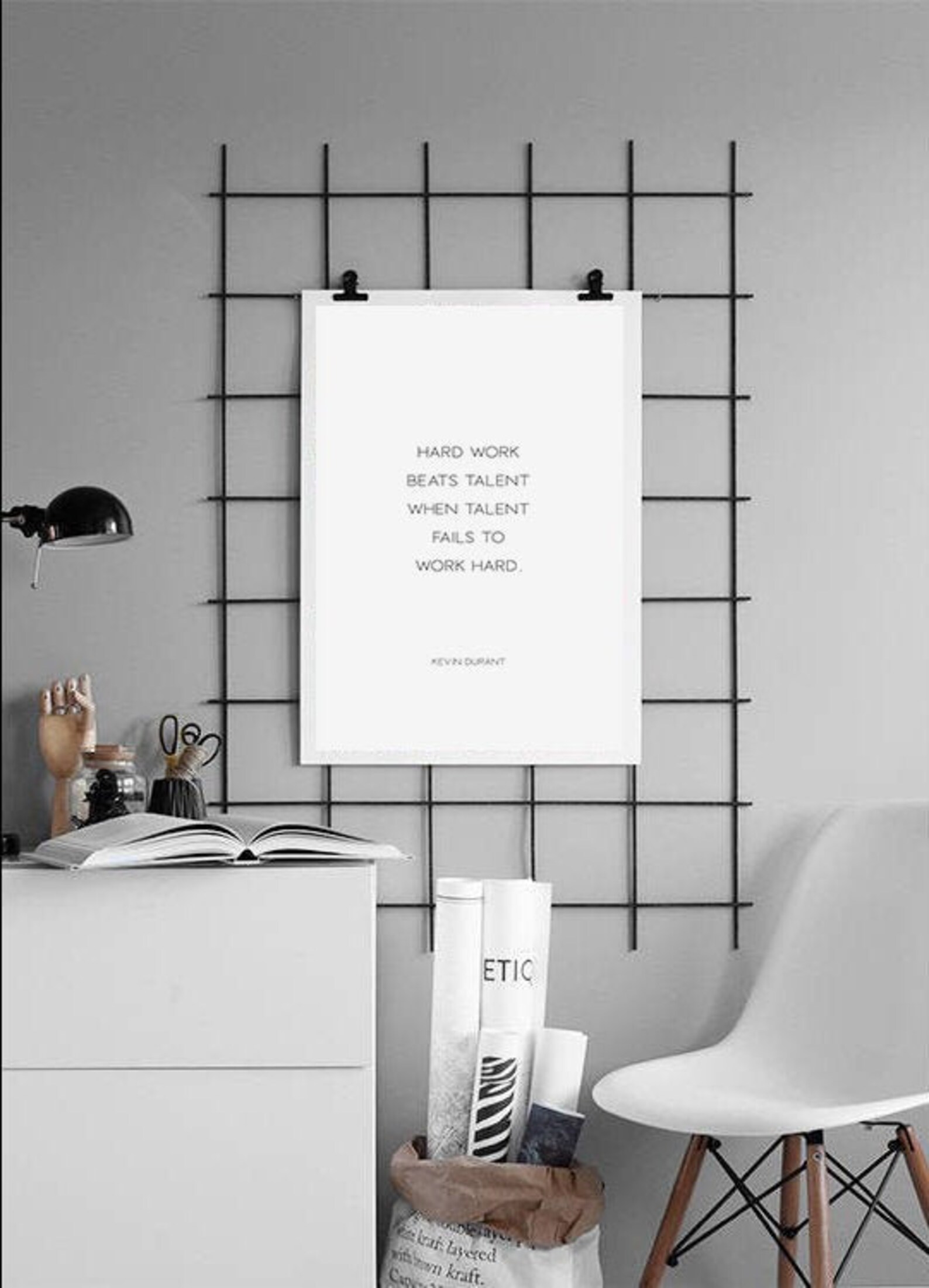 Hard Work Print | Motivational Print | Printable Office Decor | Digital ...