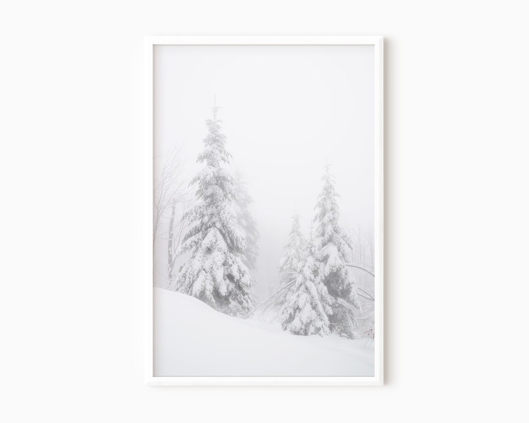 Winter Forest Digital Print | Printable Snow Photography Print | Winter ...