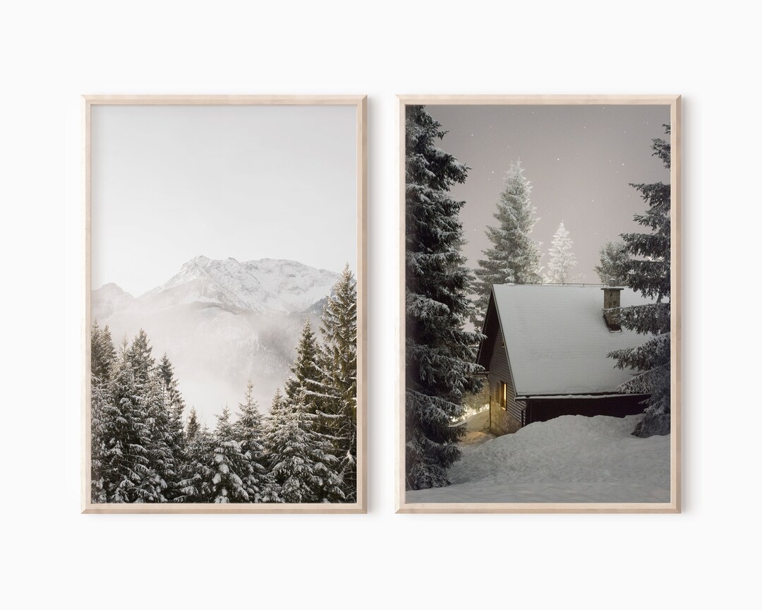 Winter Wonderland Printable Set of 2 | Christmas Downloadable Prints ...