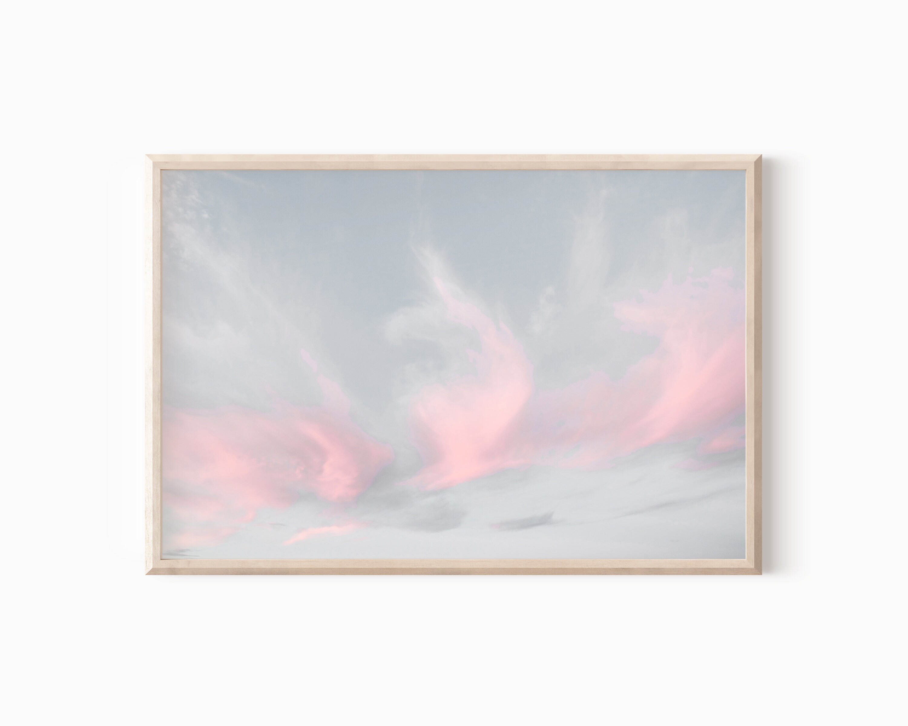 Pink Clouds Art Print Printable Sunset Photography DOWNLOAD - Etsy