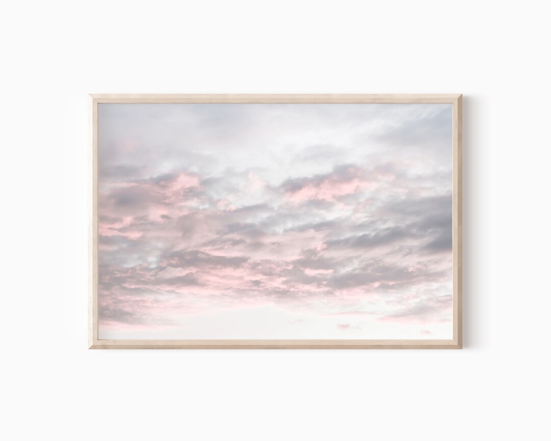 Pink Clouds Art Print | Printable Sky Photography #0724 - Etsy