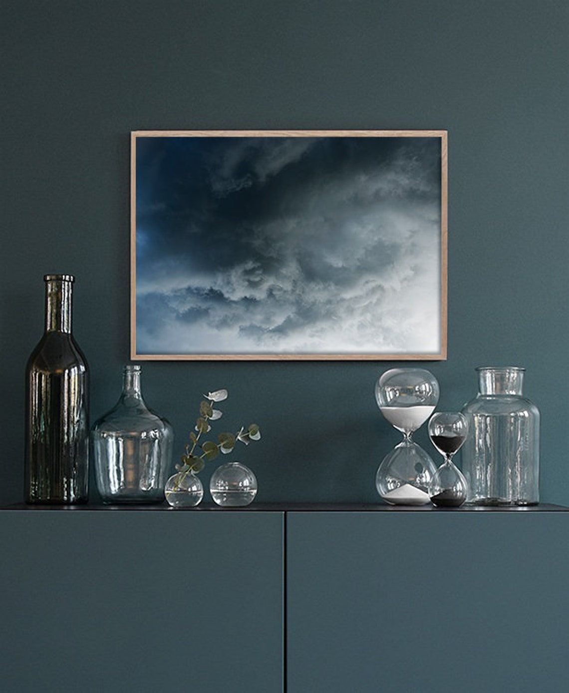 Sky Photography | Navy Blue Storm Cloud Print | Printable Nature Art ...