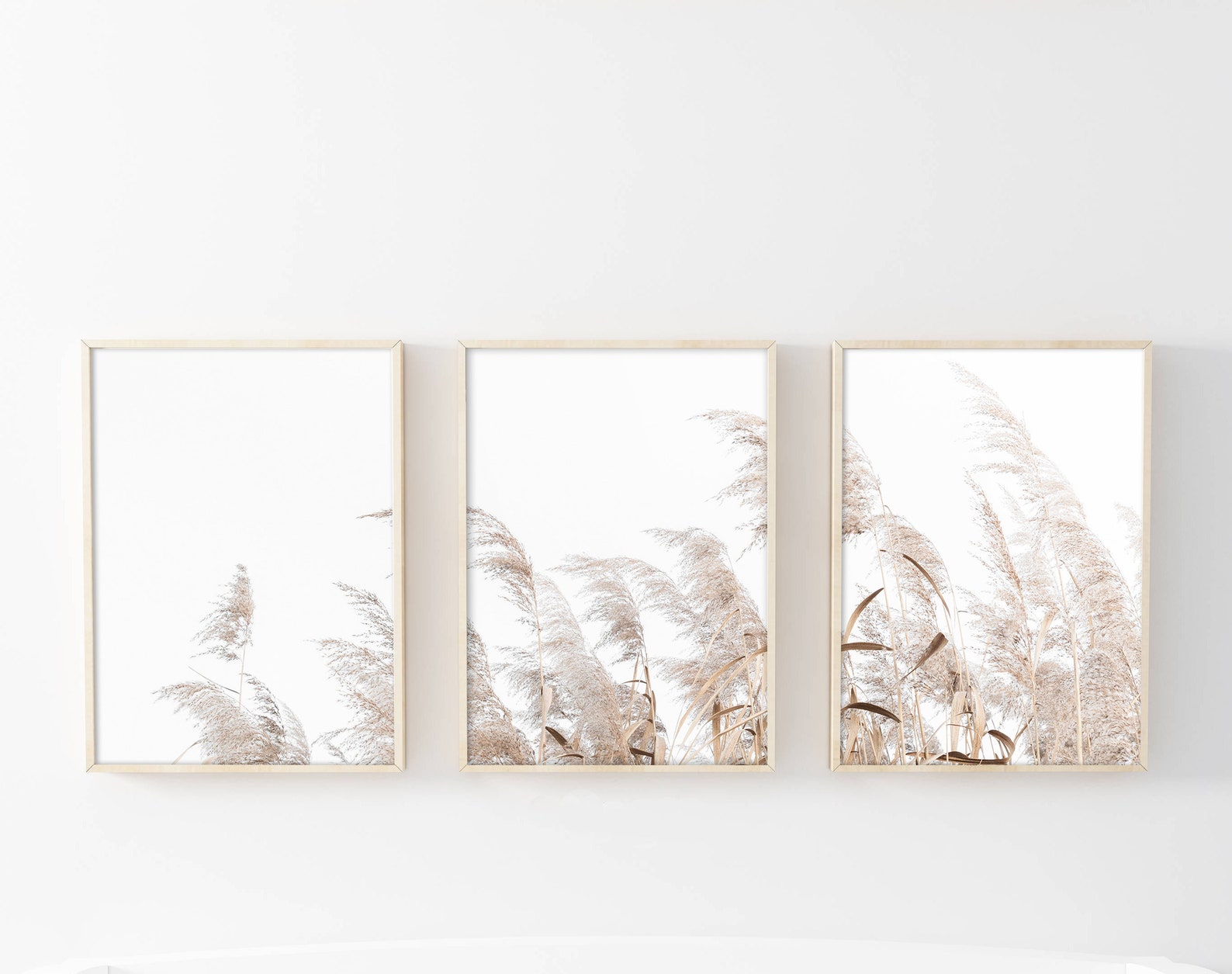 Dried Grass Print Set Of 3 Modern Farmhouse Art DOWNLOADABLE | Etsy