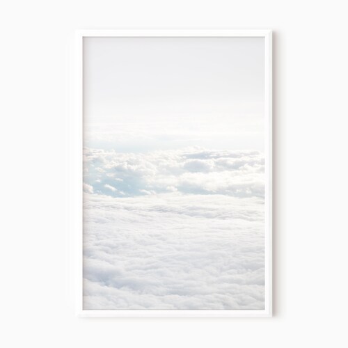 Cloud Print Light Blue Photo Downloadable Prints Printable - Etsy