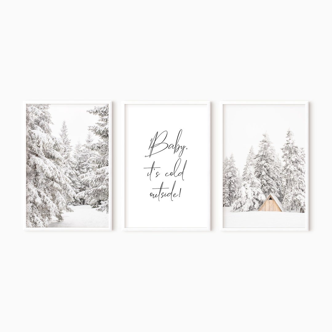 Winter Prints Set of 3 | Christmas Wall Art | Digital Download ...