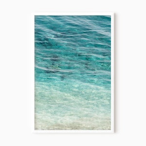 Turquoise Water Ocean Print | Digital Sea Photography Printable ...