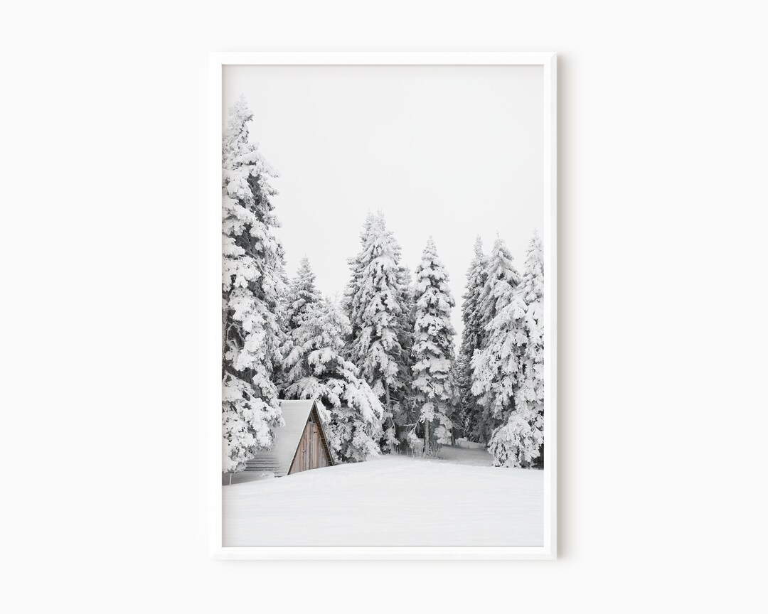 Winter Photography | Snowy Forest Print Printable DOWNLOAD #0588 - Etsy