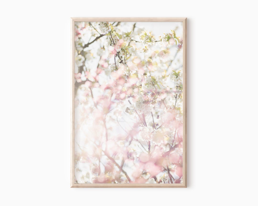 Cherry Blossom Print for Download | Printable Floral Bedroom Wall Art ...