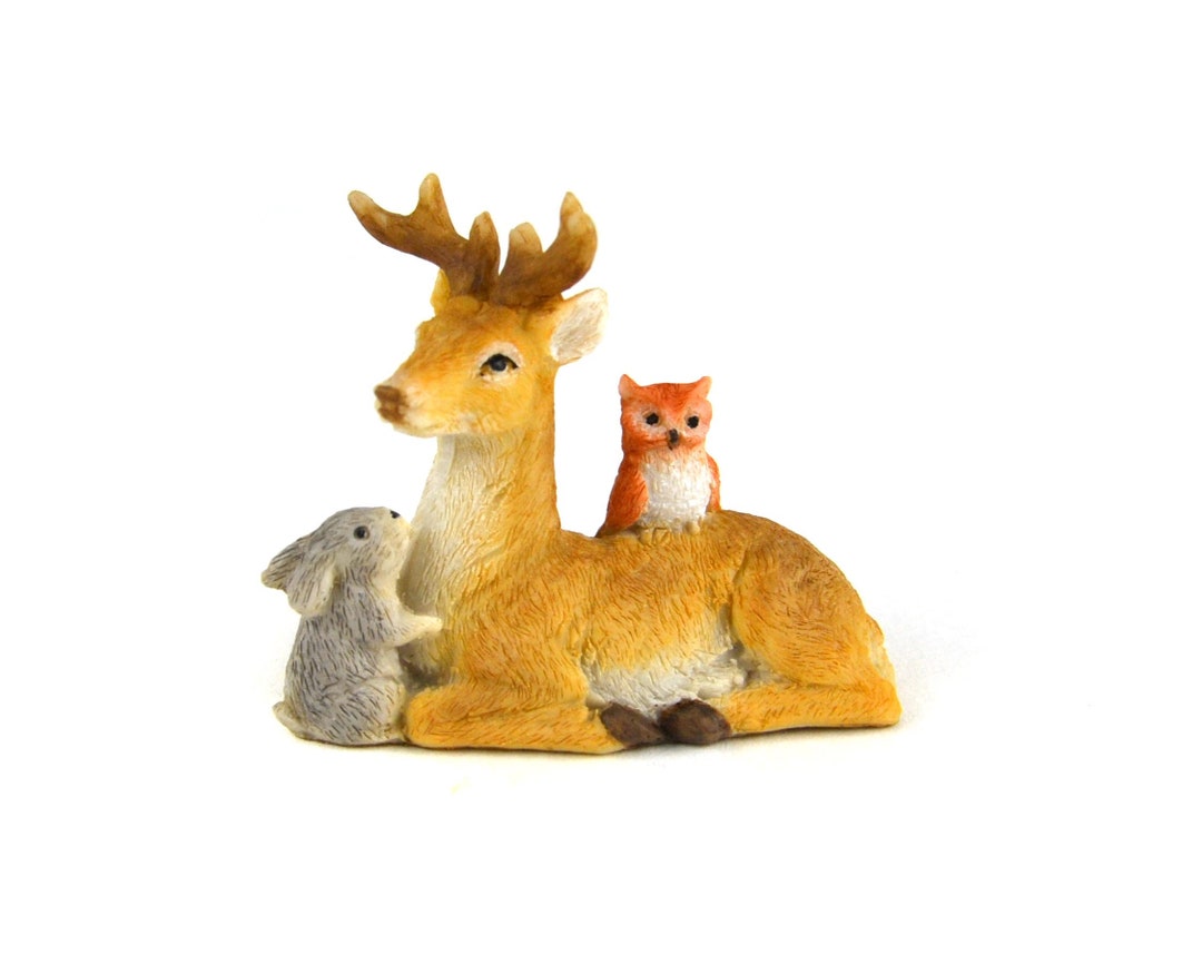Mini Deer With Critter Friends - Etsy