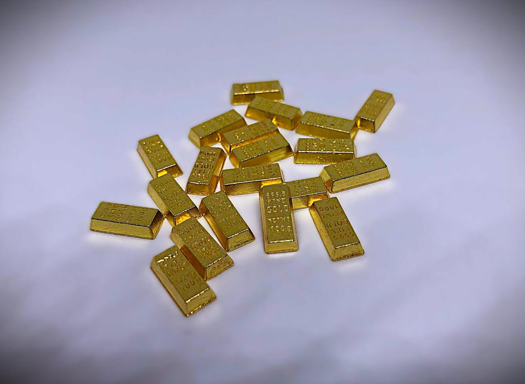 5 or 10 Mini Simulated Gold Bars - Etsy