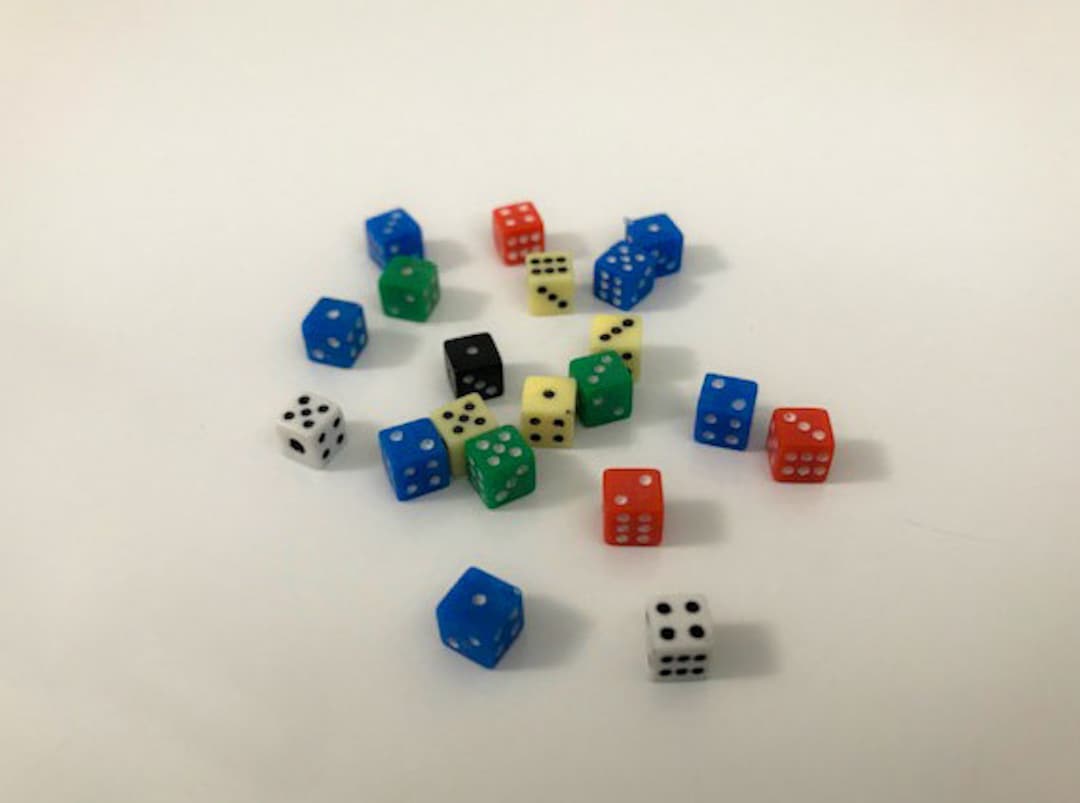 5 Miniature Dice - Etsy