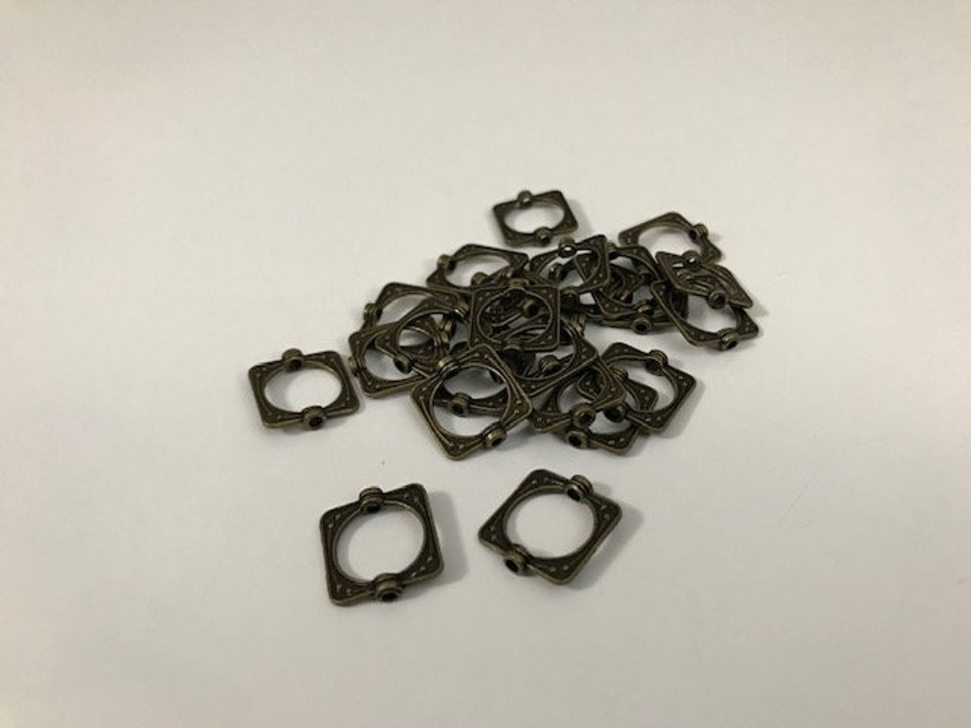 20 Metal Bead Frames - Etsy