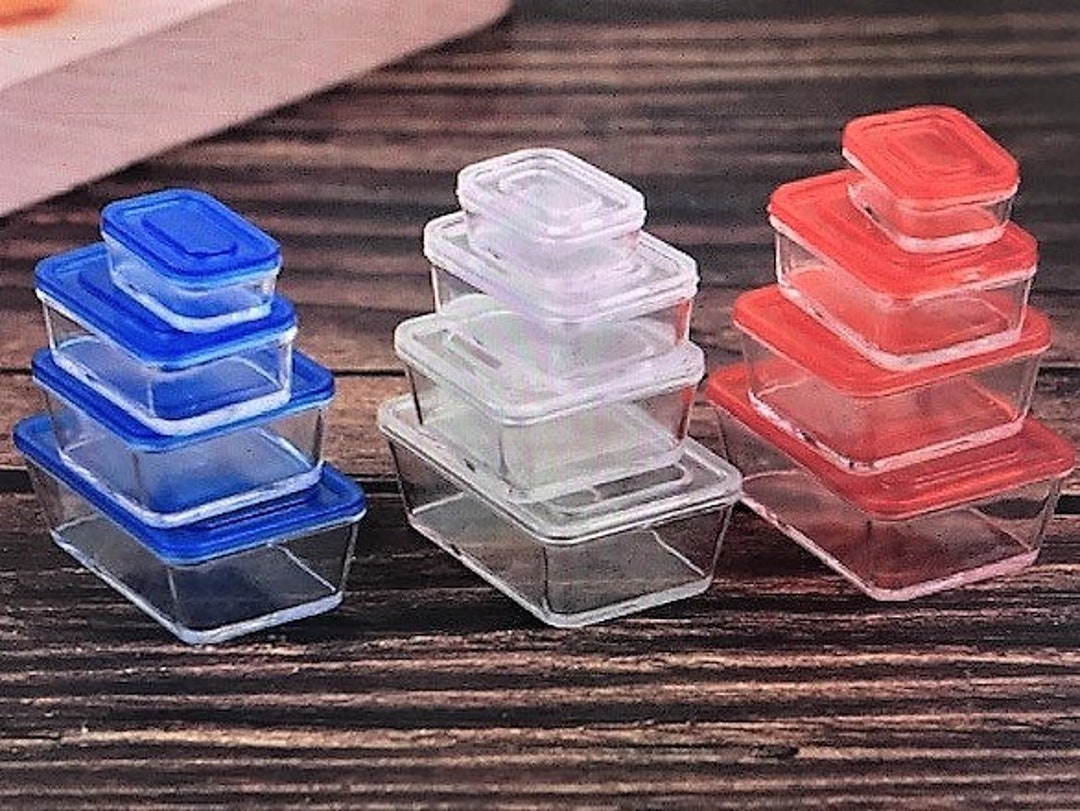 Mini 4 Piece Container Set -- Your Color Choice - Etsy