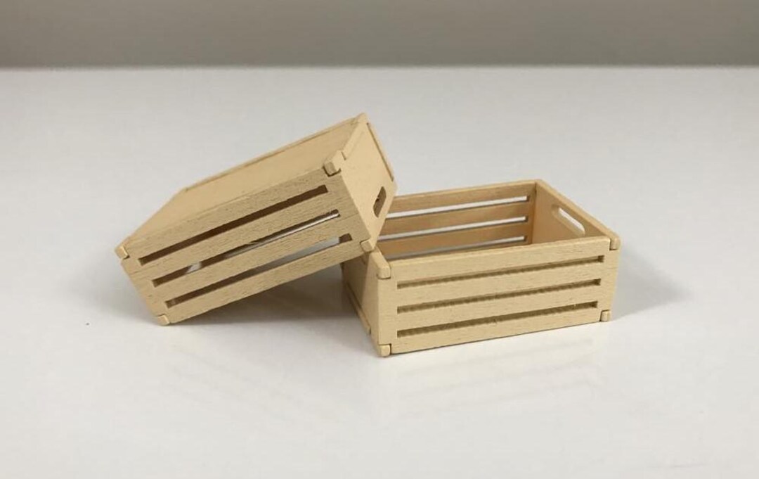 2 Miniature Wood Crates - Etsy