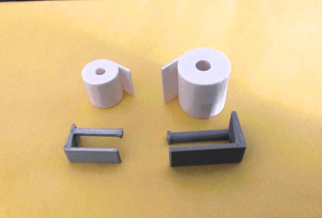 1 Mini Toilet Paper Roll With Holder -- Your Size Choice - Etsy
