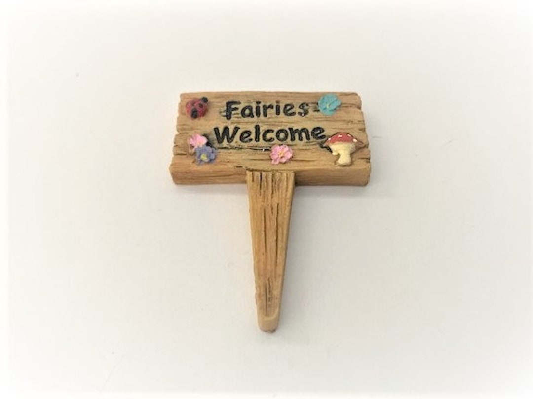 1 Miniature Fairy Garden Sign - Etsy