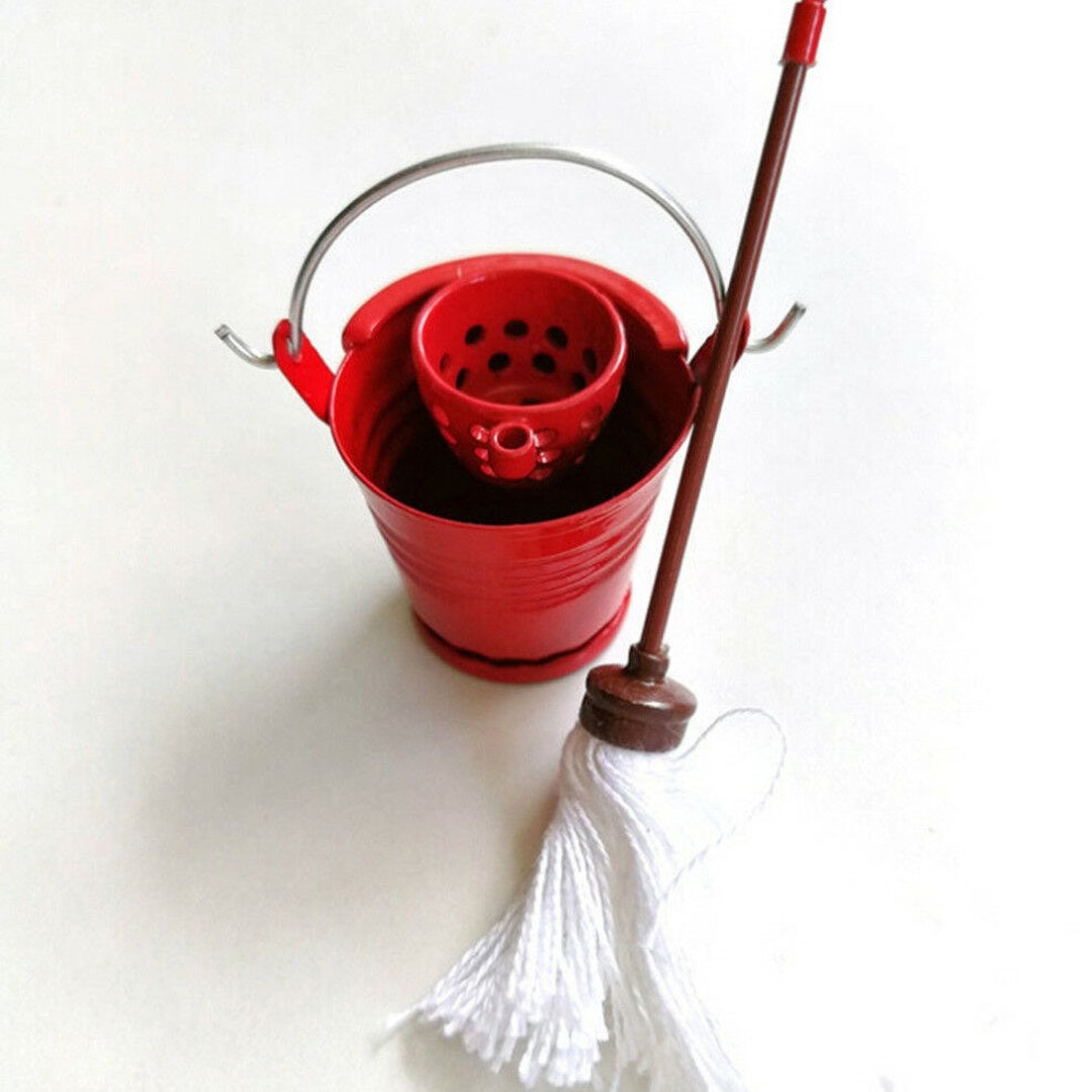 Miniature Pail & Mop Set - Etsy