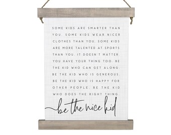 Be the Nice Kid | Etsy