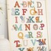 Colorful Animals Alphabet Sign Alphabet Print Large Nursery ABC Wall ...