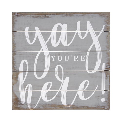 Welcome Sign Wood Sign Yay Youre Here Entryway Sign Guest | Etsy