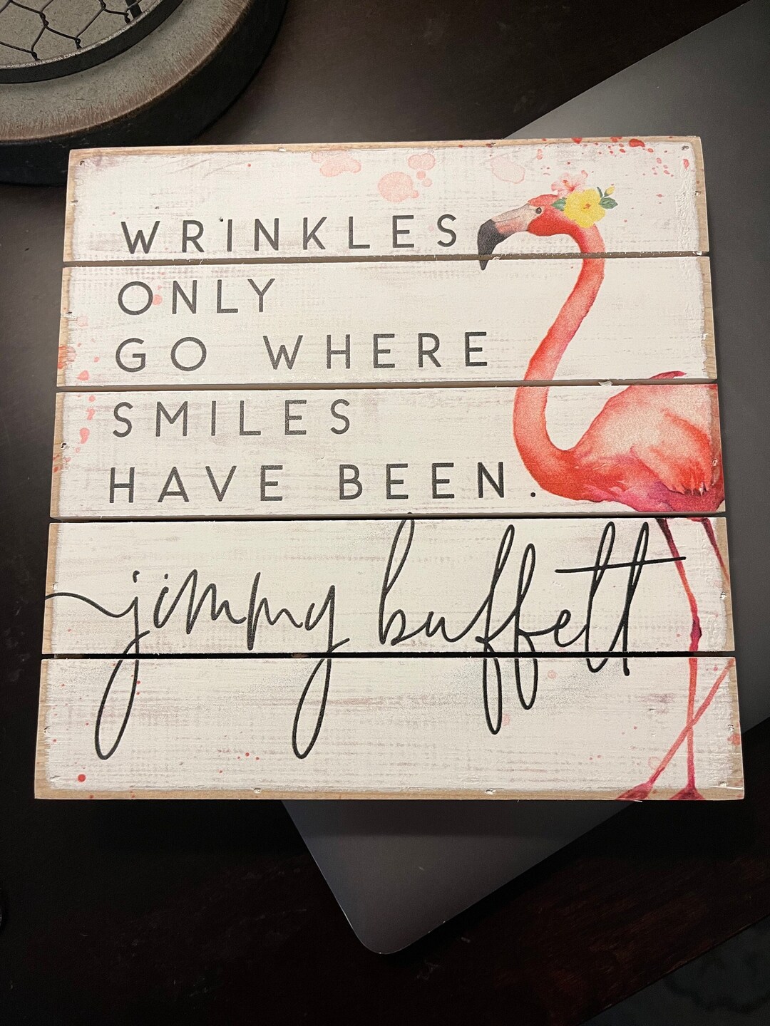 Pink Flamingo Sign Rustic Farmhouse Wood Sign Pink Flamingo Wall Art ...