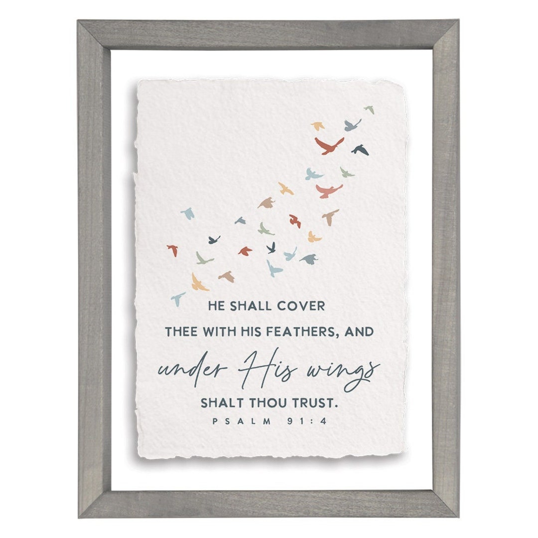He Shall Cover Thee With His Feathers and Under His Wings - Floating ...