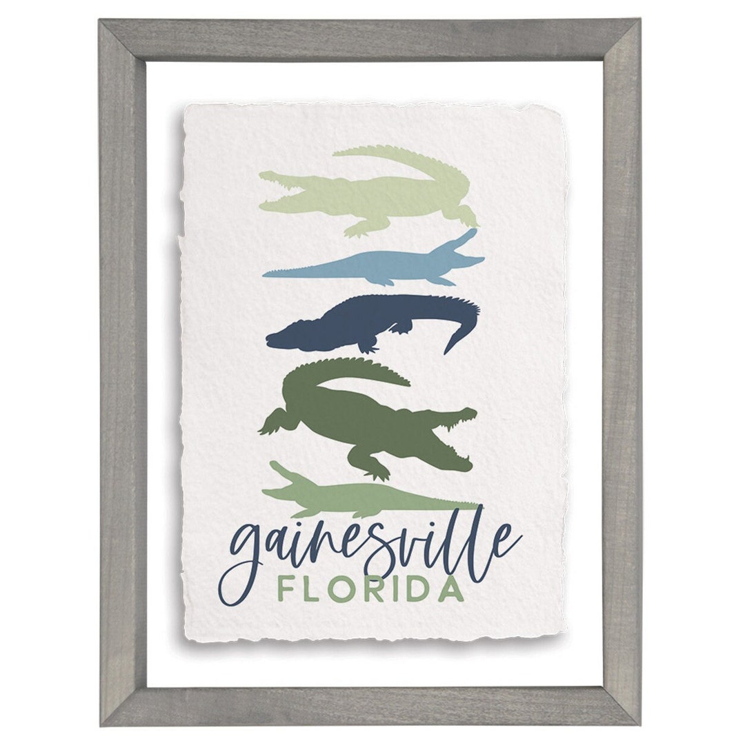 Custom Alligator Gator Framed Sign PERSONALIZED Home Sign Beach Coastal ...