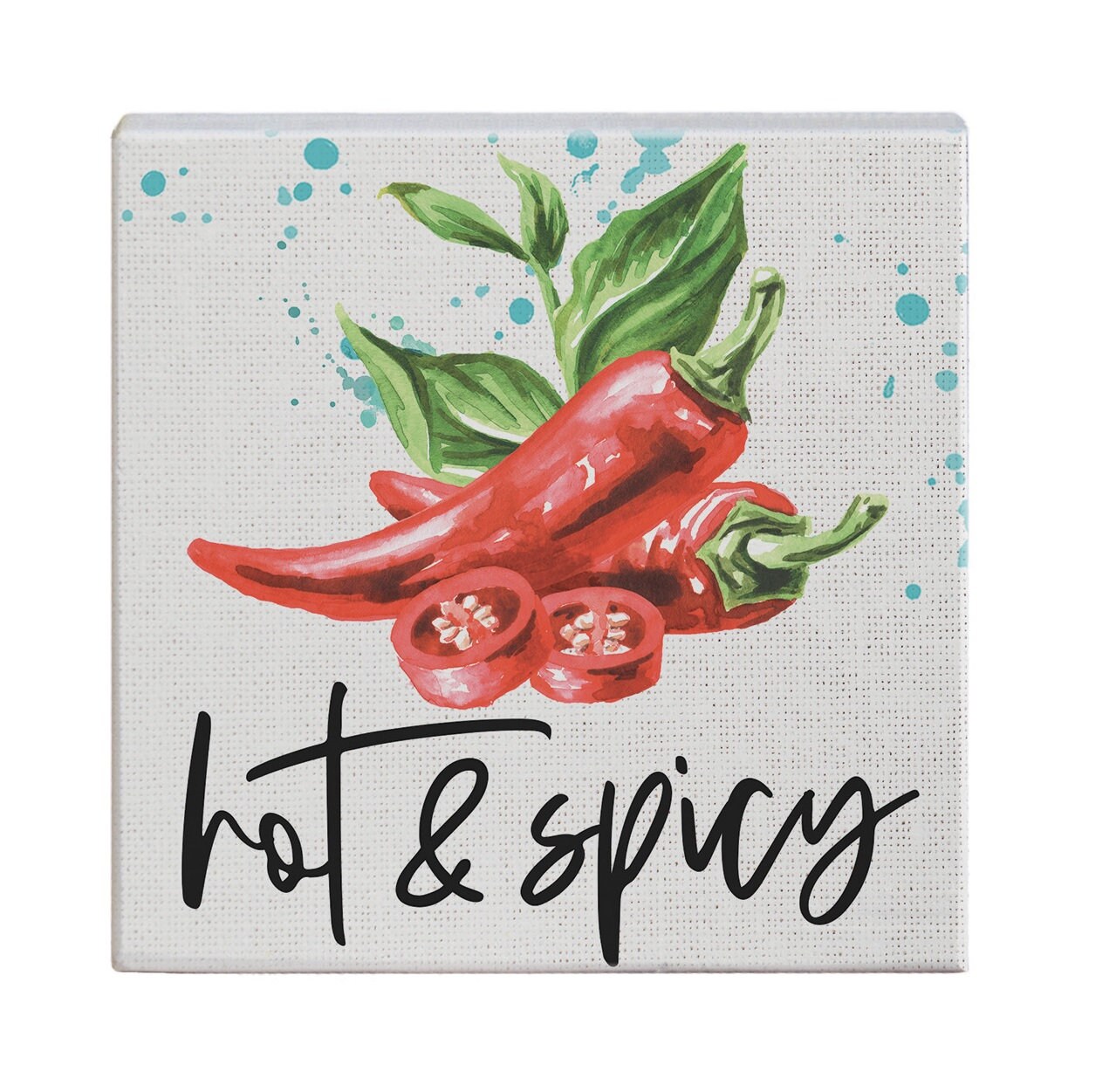 Hot and Spicy Sign Small Size Wood Shelf Sitter Sign - Etsy