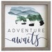 Adventure Awaits Sign TWO Sizes Framed Wood Sign - Etsy