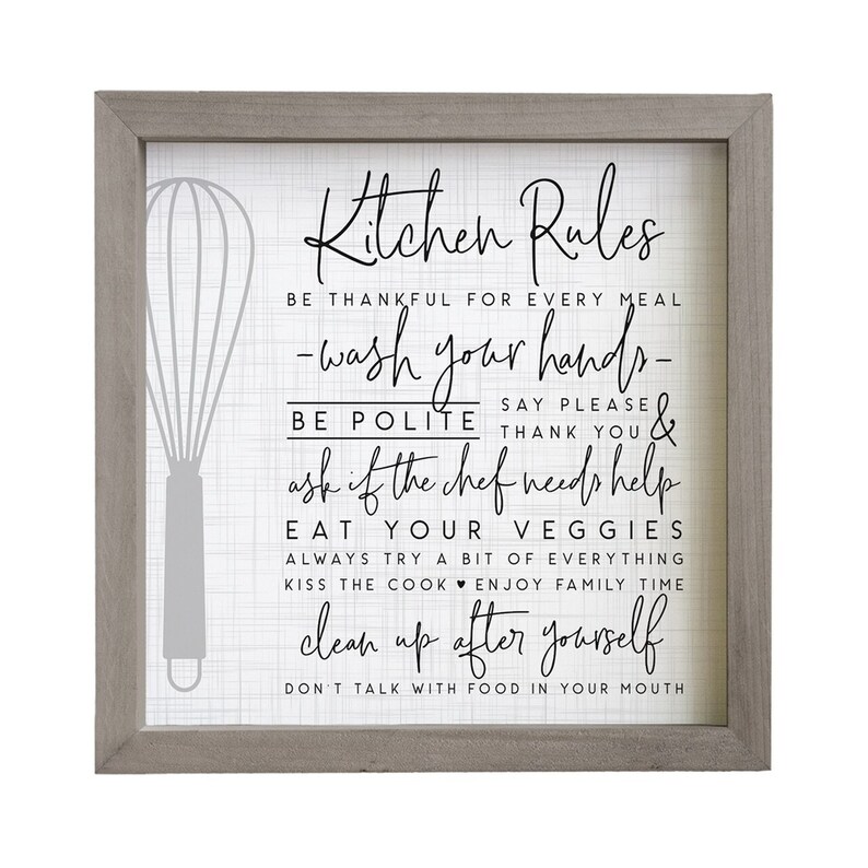 Kitchen Rules Sign Kitchen Sign Two Sizes Kitchen Wall | Etsy