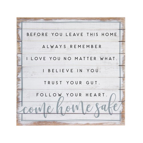 Before You Walk Out That Door PERSONALIZED Home Sign Come - Etsy