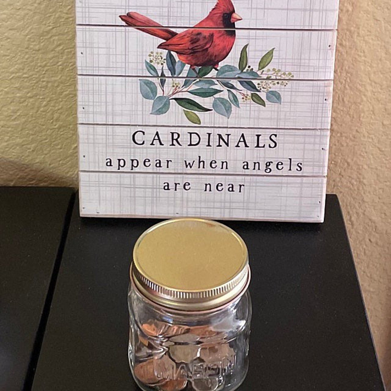 Cardinals Appear When Angels Are Near Rustic Wood Sign in - Etsy