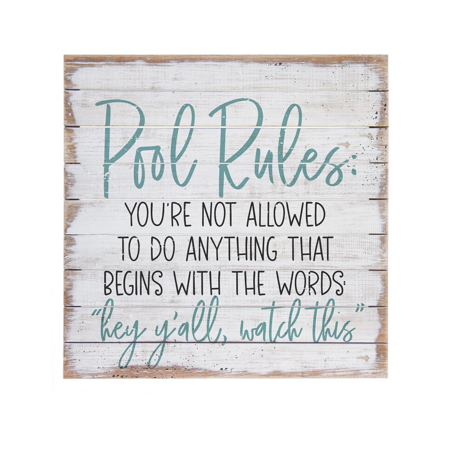 Pool Rules Pool Sign Funny Pool Sign Summer Decor - Etsy