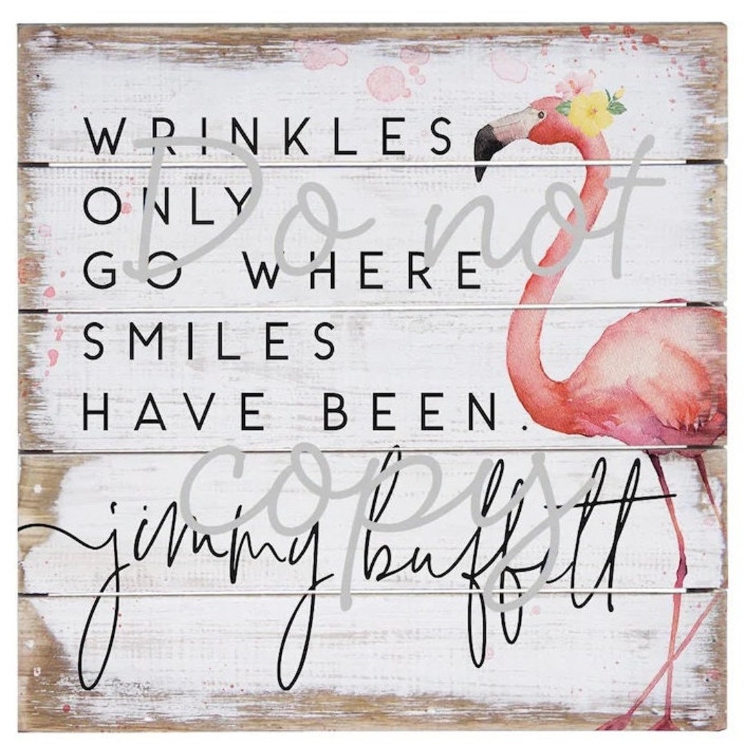 Pink Flamingo Sign Rustic Farmhouse Wood Sign Pink Flamingo Wall Art ...