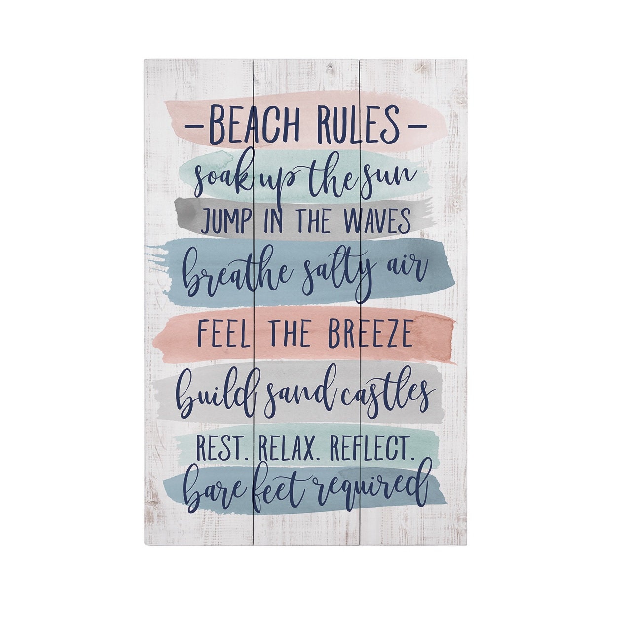 Beach Rules Rustic Wood Sign Advice From the Beach - Etsy